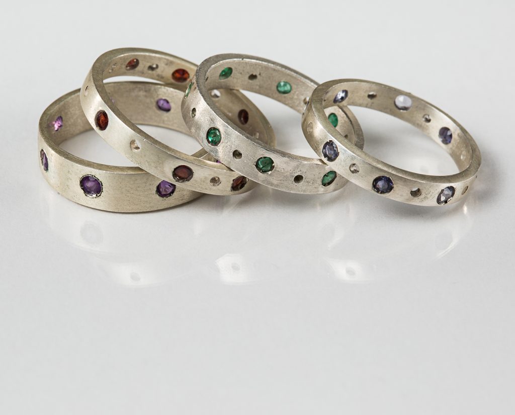 holey ring with semiprecious stones - adriana guelfi herrera - jeweller ...